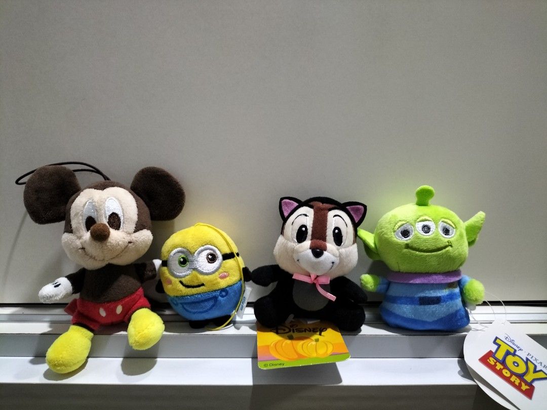 Original Plushies Mickey Mouse | Minion Bob | Chipmunk Chip |Toy Story ...
