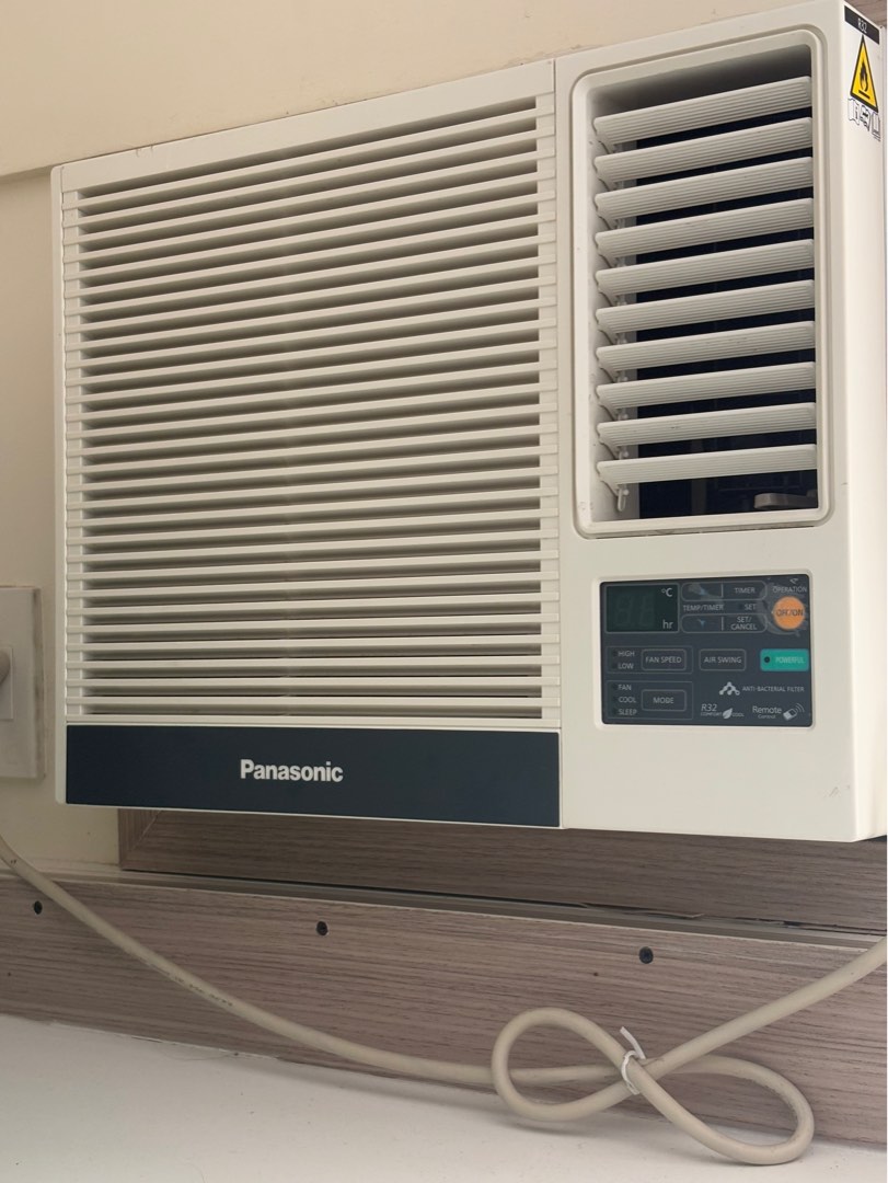 Panasonic window type aircon, TV & Home Appliances, Air Conditioning ...