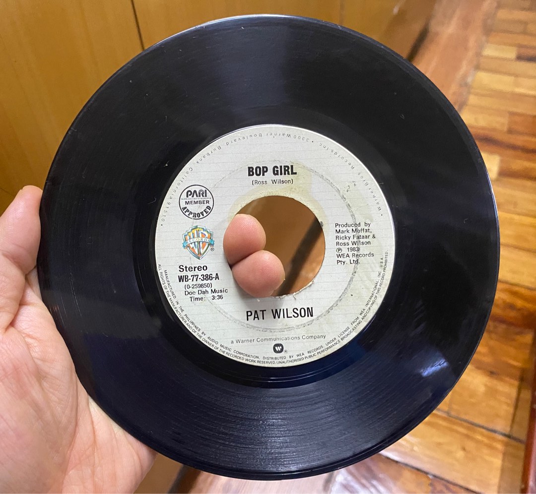Pat Wilson - Bop Girl / Tacky - Philippines Original Music Vinyl Plaka ...
