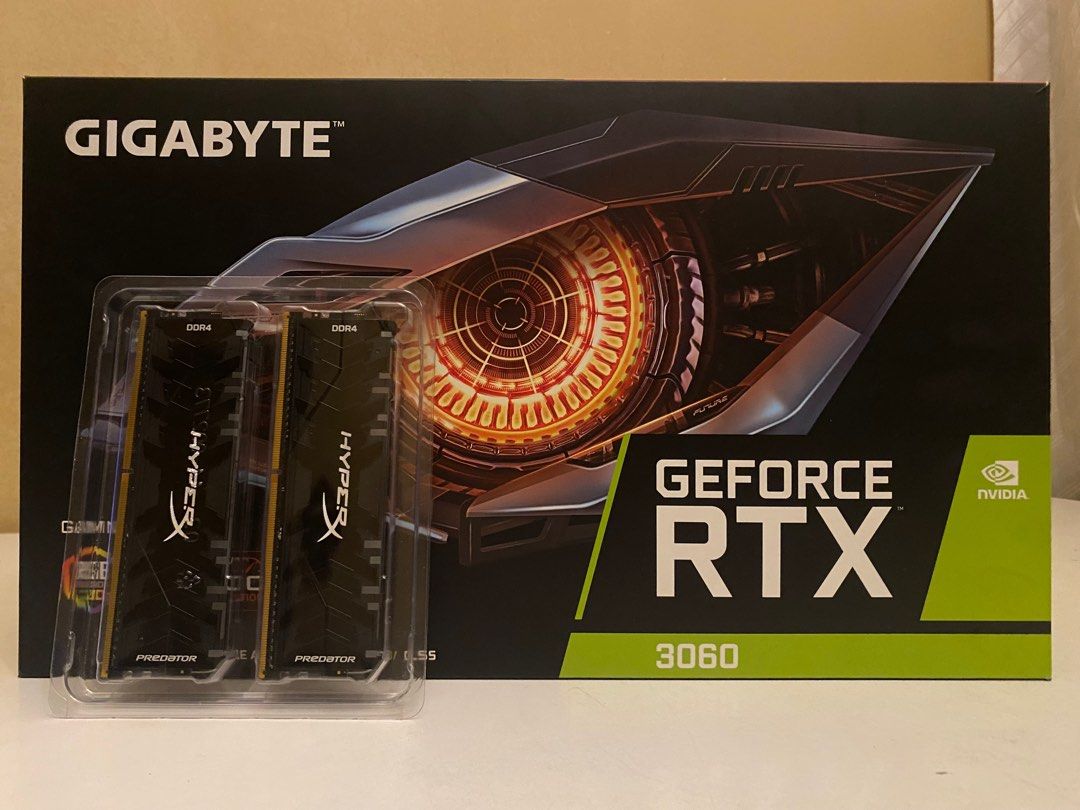 PC GAMING COMBO SET PART GPU,RAM,SSD) RTX 3060 12GB + HYPERX PREDATOR ...