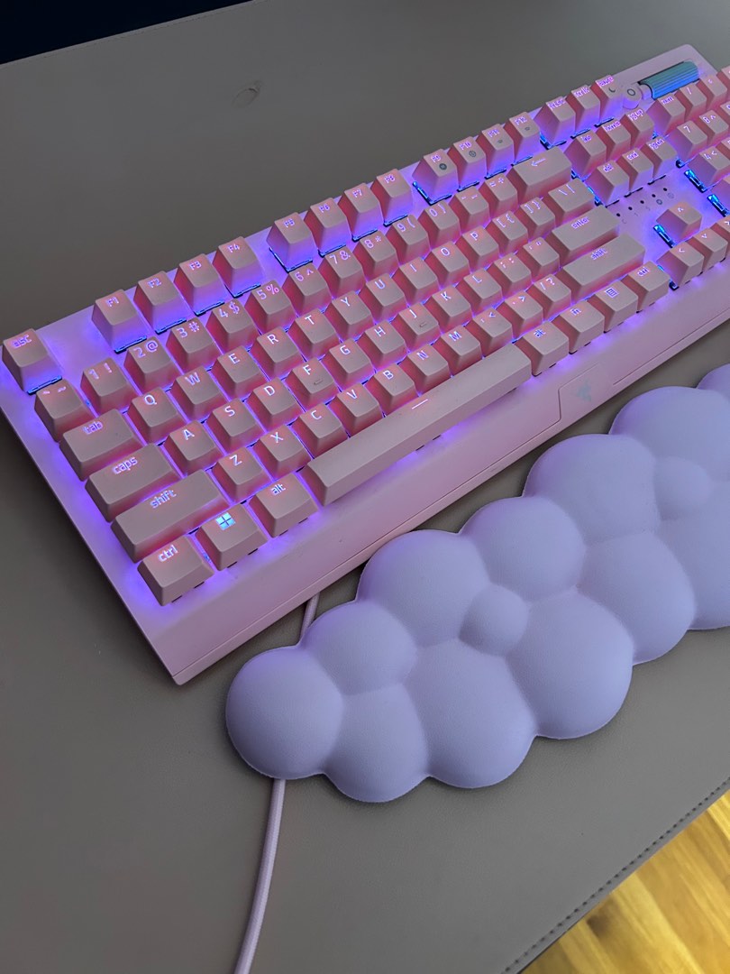 PINK Razer BlackWidow V3 Quartz Edition Mechanical keyboard, Computers ...