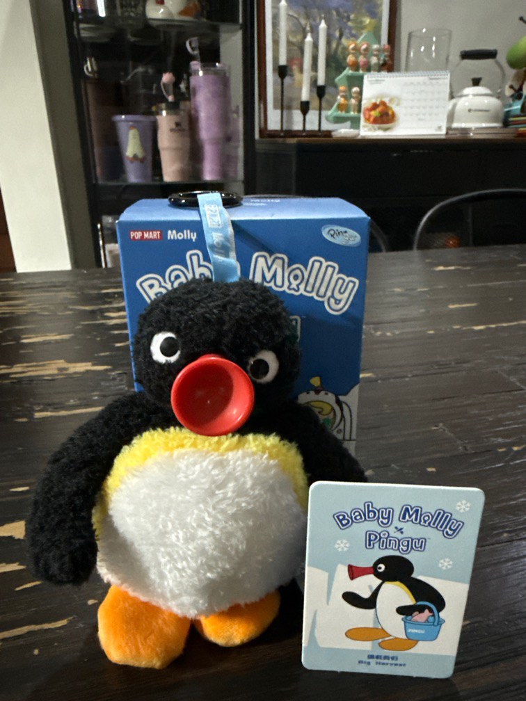 Popmart Baby Molly x Pingu, Hobbies & Toys, Toys & Games on Carousell