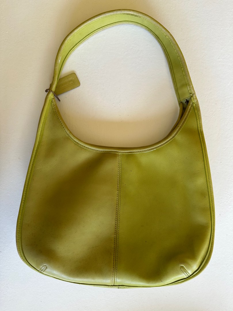 RARE Vintage Coach Ergo 9025 in Green, Luxury, Bags & Wallets on Carousell