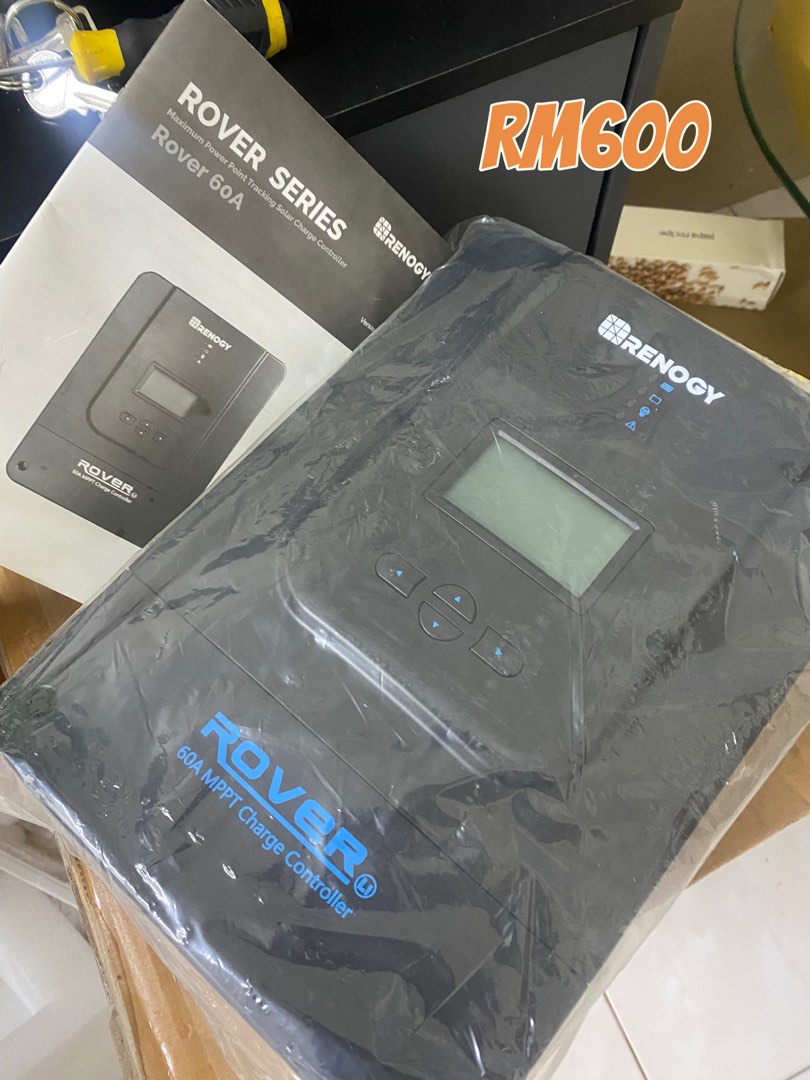 Renogy 60A 12V/24V/36V/48V DC Input MPPT Solar Charge Controller Auto Parameter Adjustable LCD ...