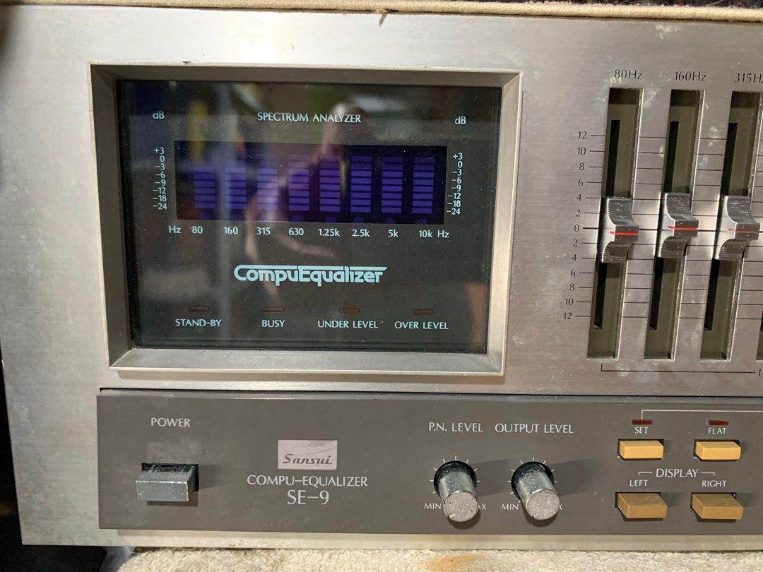 SANSUI COMPU-EQUALIZER SE-9 AC 220 VOLTS 50/60 HZ 30 WATTS MADE IN ...