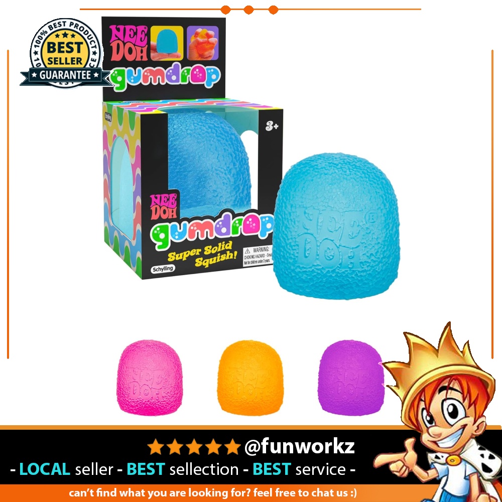 Schylling NeeDoh - Gumdrop - Soft Sensory Fidget Toy - Collectible ...