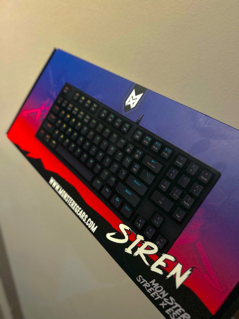 SIREN Esports Mechanical Keyboard First Of Its Kind/89 Keys/ 2 Block/ Hyper RGB, Computers ...