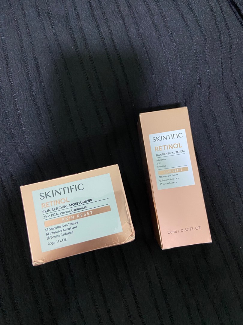 SKINTIFIC [SET] Retinol Skin Renewal, Beauty & Personal Care, Face ...