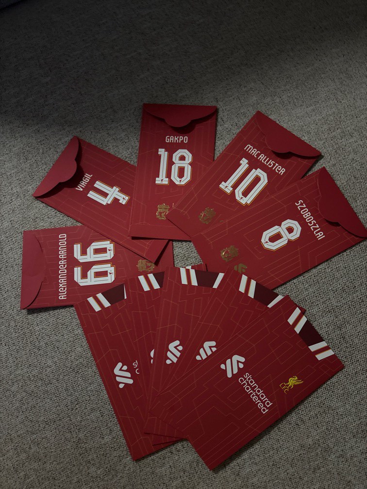 Standard Chartered LFC Red Packet 2025, Hobbies & Toys, Stationery ...