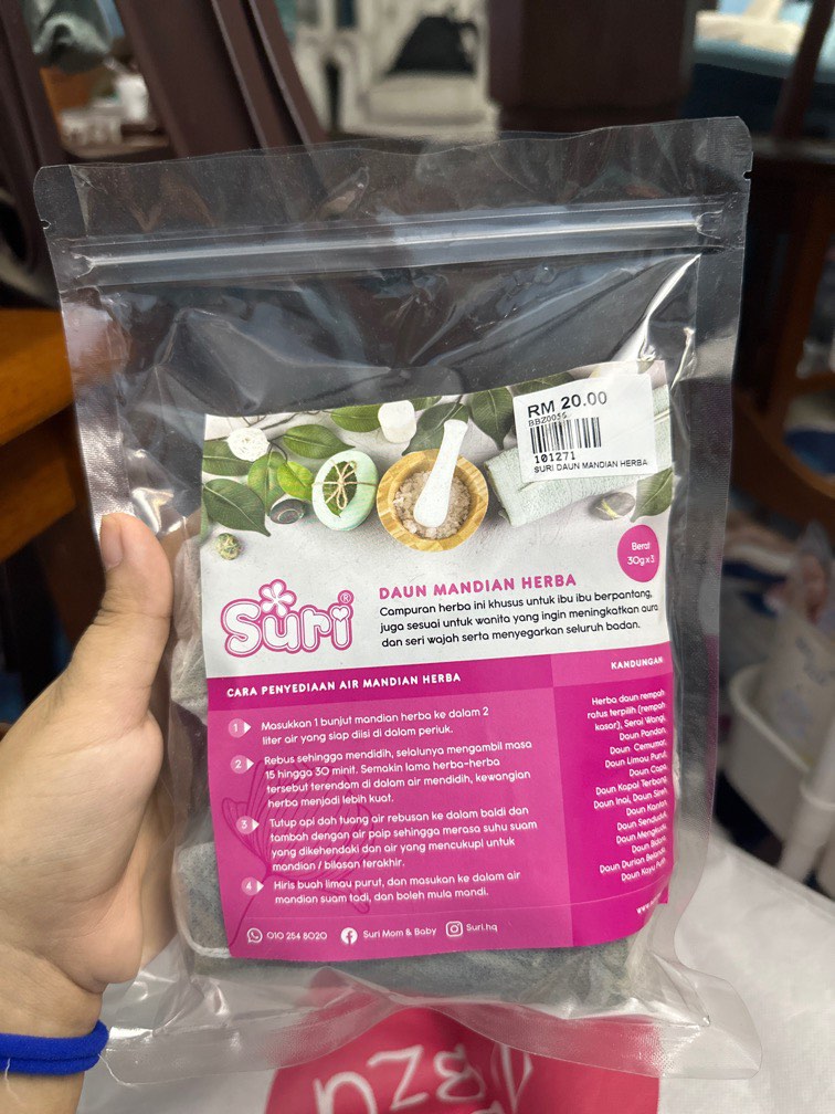 SURI DAUN MANDIAN HERBA, Beauty & Personal Care, Bath & Body, Bath on ...