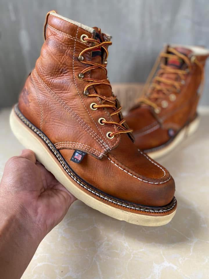 Thorogood Moc Toe Size: 8D With original insole pad., Men's Fashion ...
