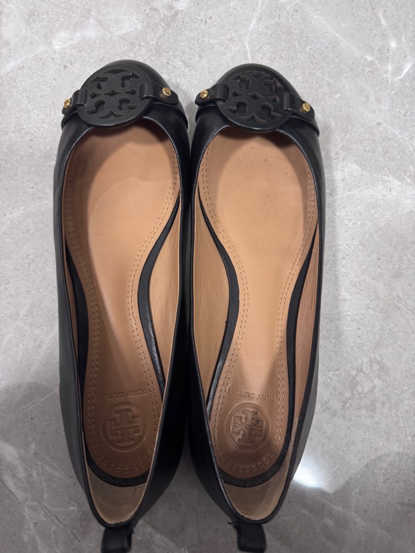 Tory Burch Gabriel Flats - Black, Women's Fashion, Footwear, Flats ...