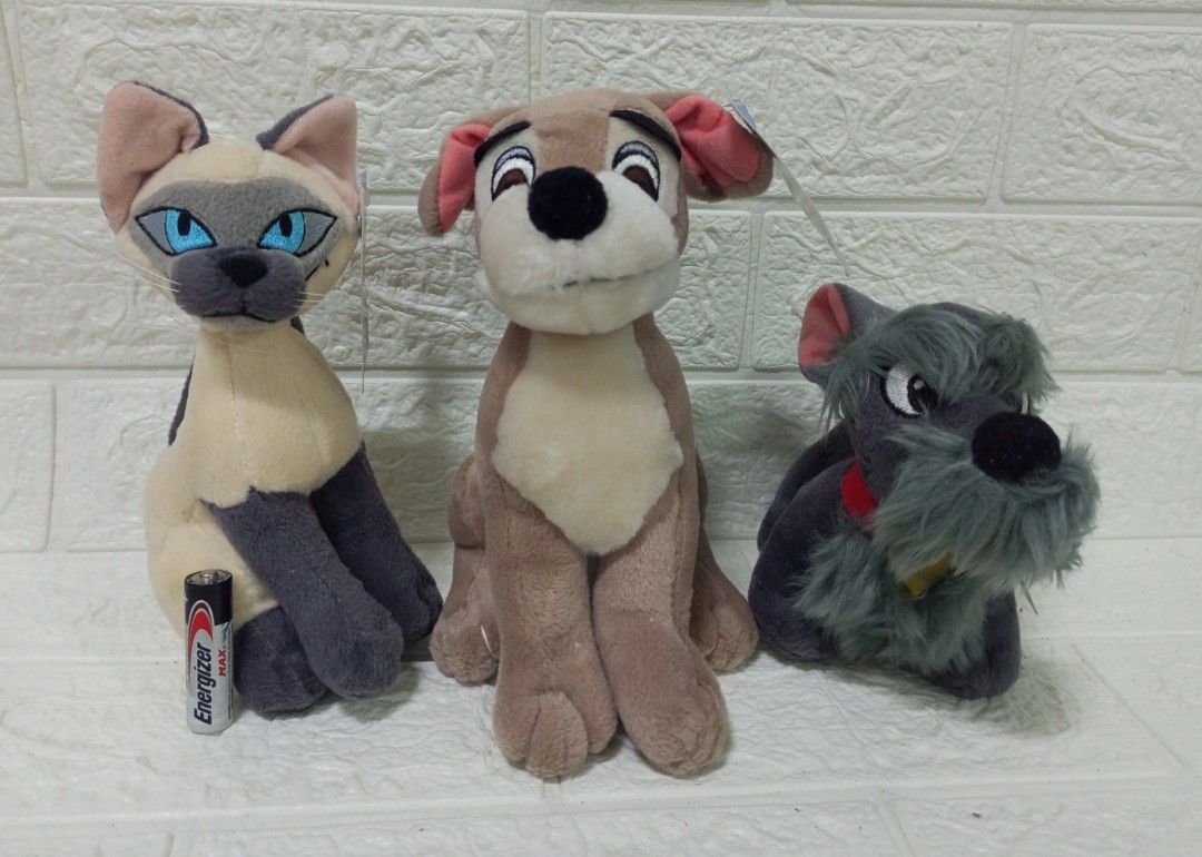 Vintage 1997 Lady And the Tramp Plush/ Stuffed Dolls Set, Hobbies ...