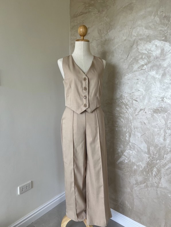 Waistcoat Top and Trouser Set / Vest Coordinates - House of Lulu, Women ...