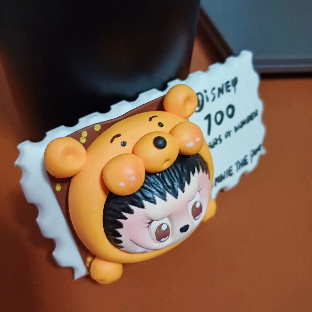 Winnie the Pooh X Labubu handmade light clay, Hobbies & Toys, Toys ...