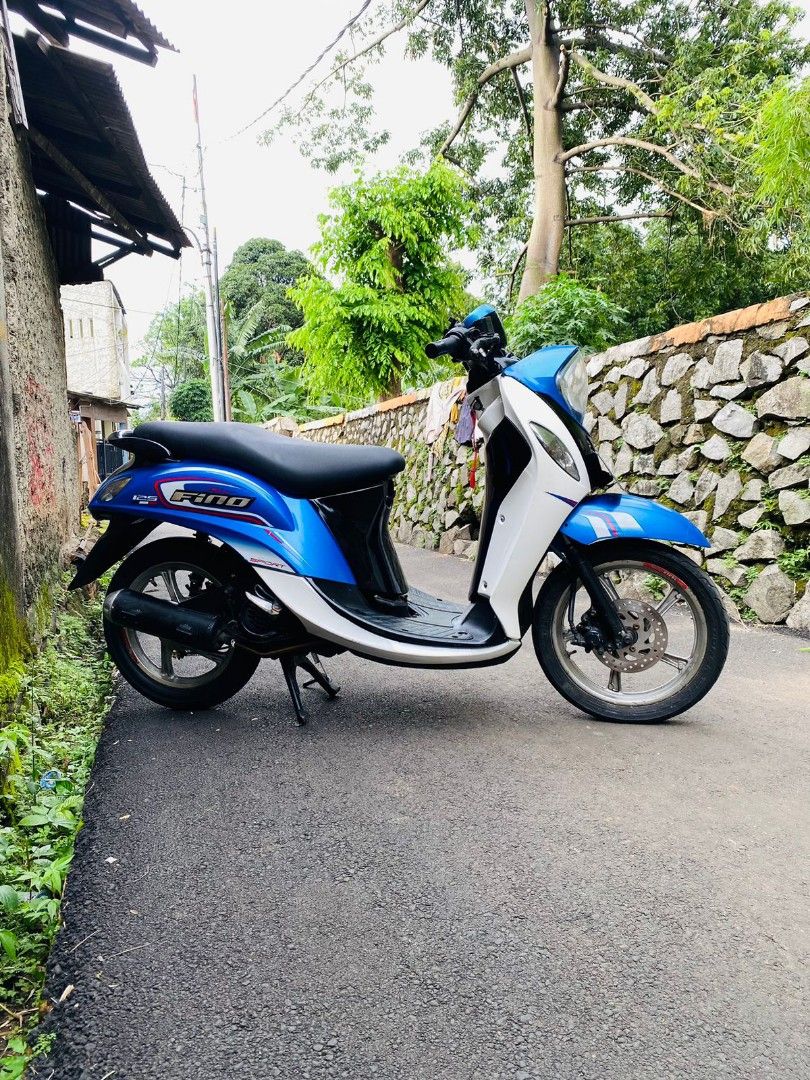 Yamaha fino 125 cc stnk ilang, Motor di Carousell