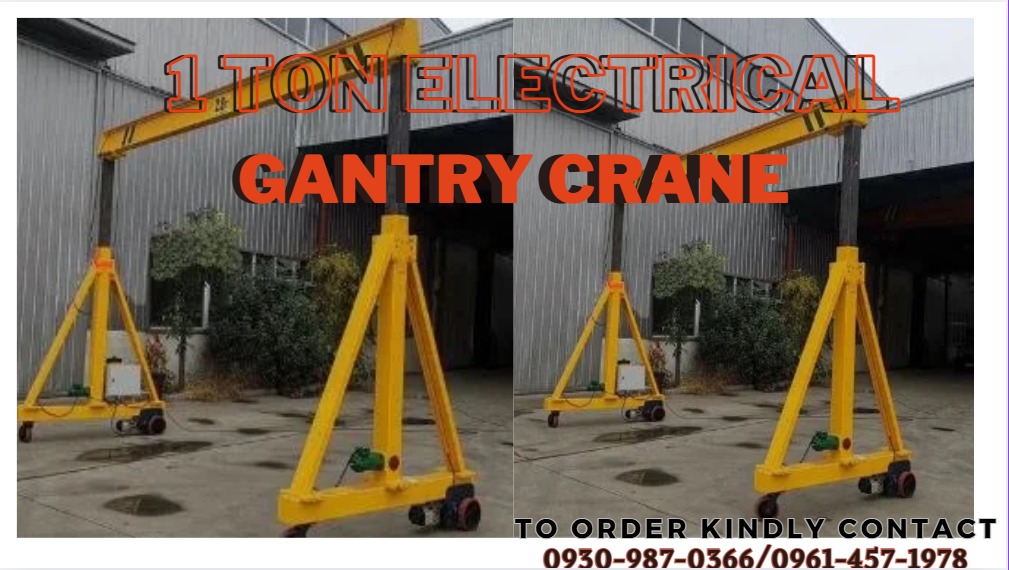 1 TON ELECTRICAL GANTRY CRANE, Commercial & Industrial, Industrial Equipment on Carousell