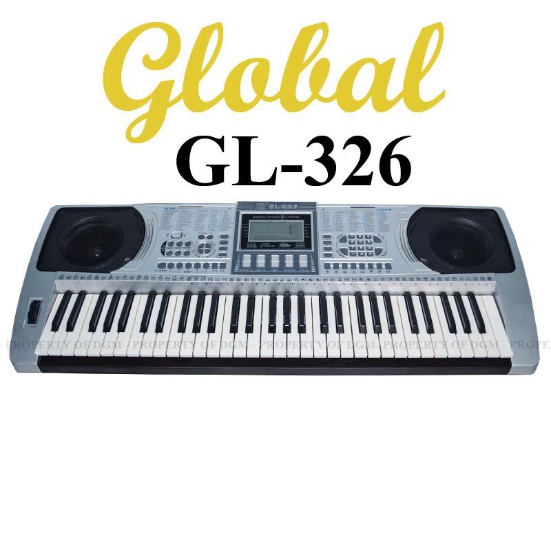 61 keys Global GL-326 with Piano Keyboard Stand, Hobbies & Toys, Music ...
