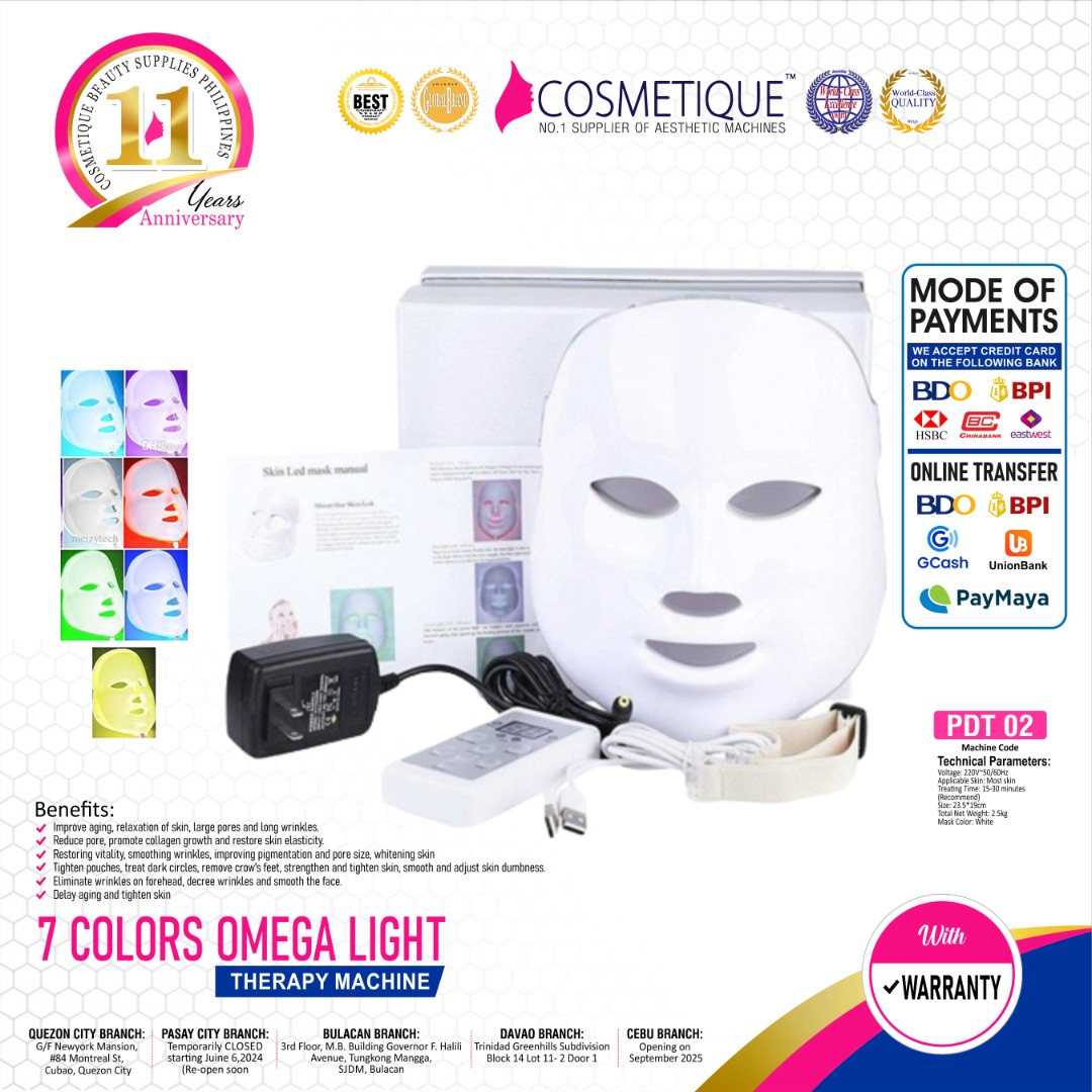 7 Colors PDT Light Machine for Facial, Beauty & Personal Care, Face ...
