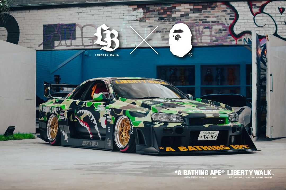 全新 BAPE x LBWK Minigt Nissan Camo 4 car Set brand new - mini gt aape ...