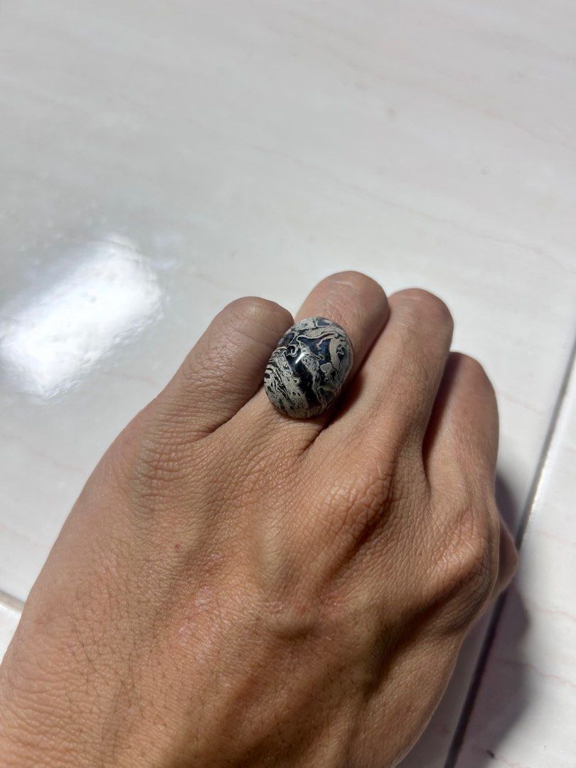 Batu Permata Fossil Sulur Bertam Asli Motif Pahlawan Melayu, Women's ...
