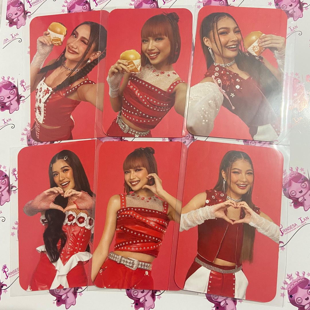 BINI x Jollibee photocards Jollibini, Hobbies & Toys, Memorabilia ...