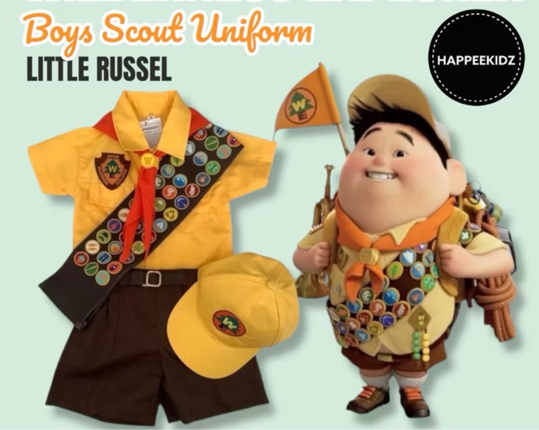 Boy Scout Uniform Little Russel Costume, Babies & Kids, Babies & Kids ...