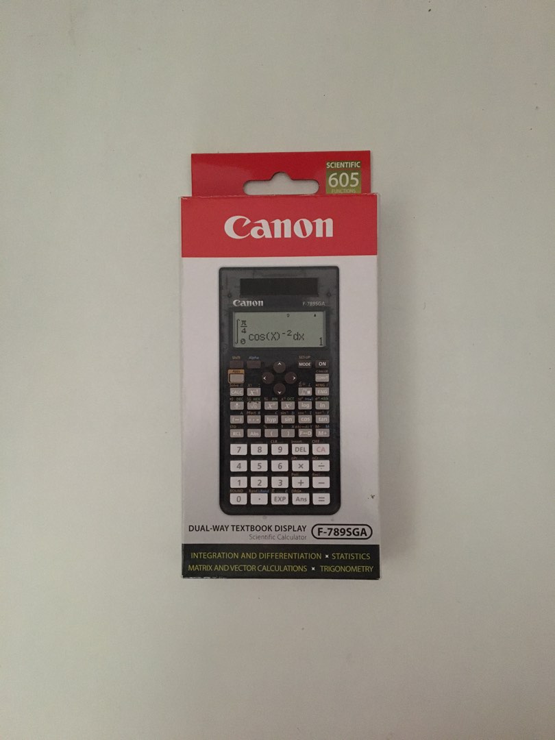 CANON F-789SGA Transparent Scientific Calculator, Computers & Tech ...