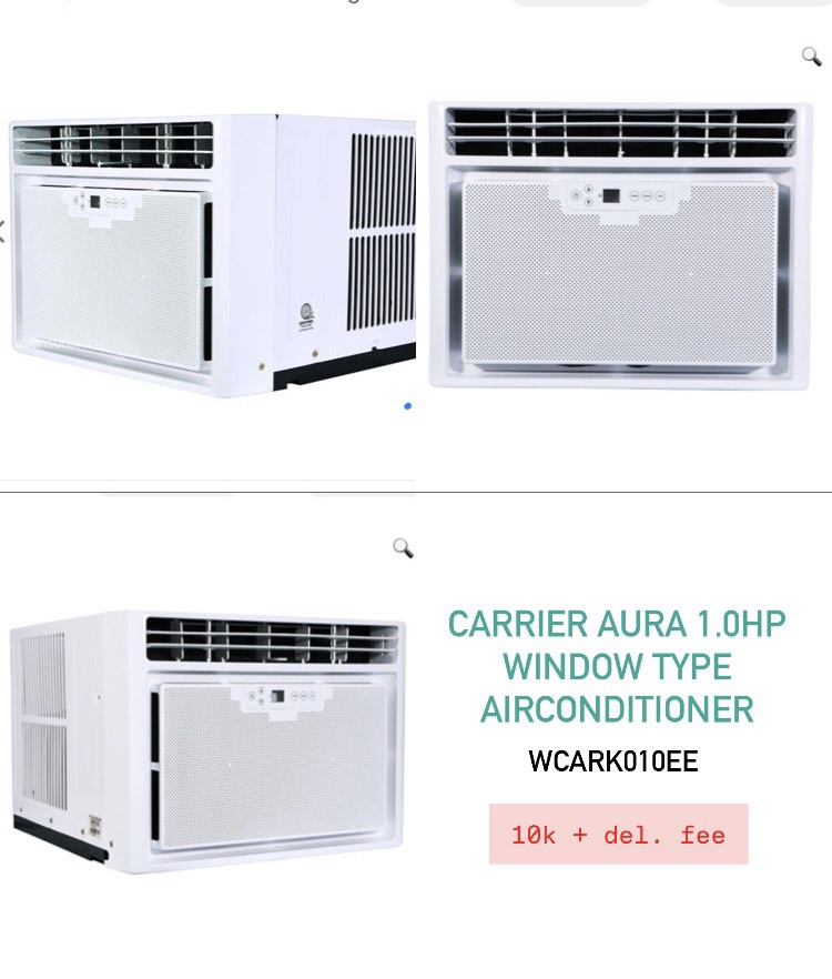 Carrier Aura 1HP window type with remote (non-inverter), TV & Home ...