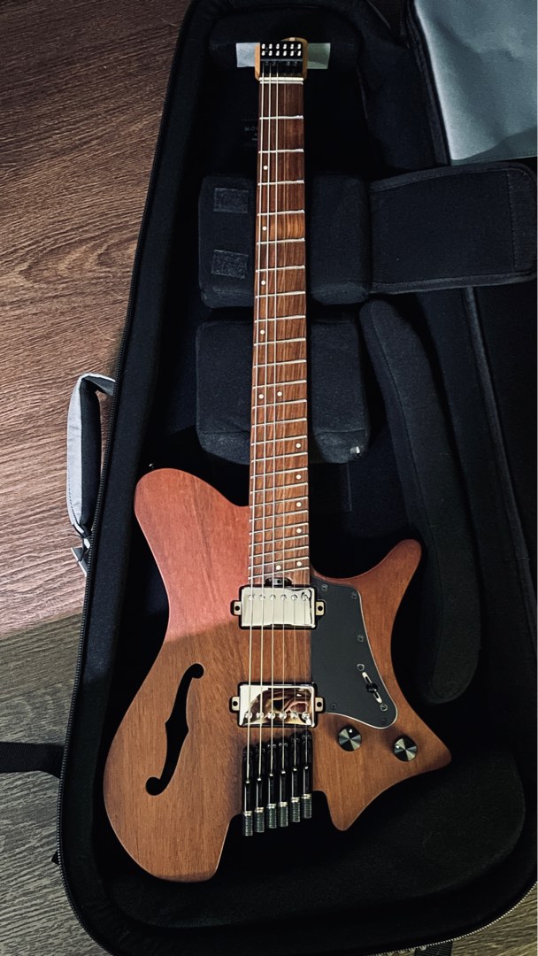 Custom Jazz Salen Semi Hollow Headless Guitar, Hobbies & Toys, Music ...