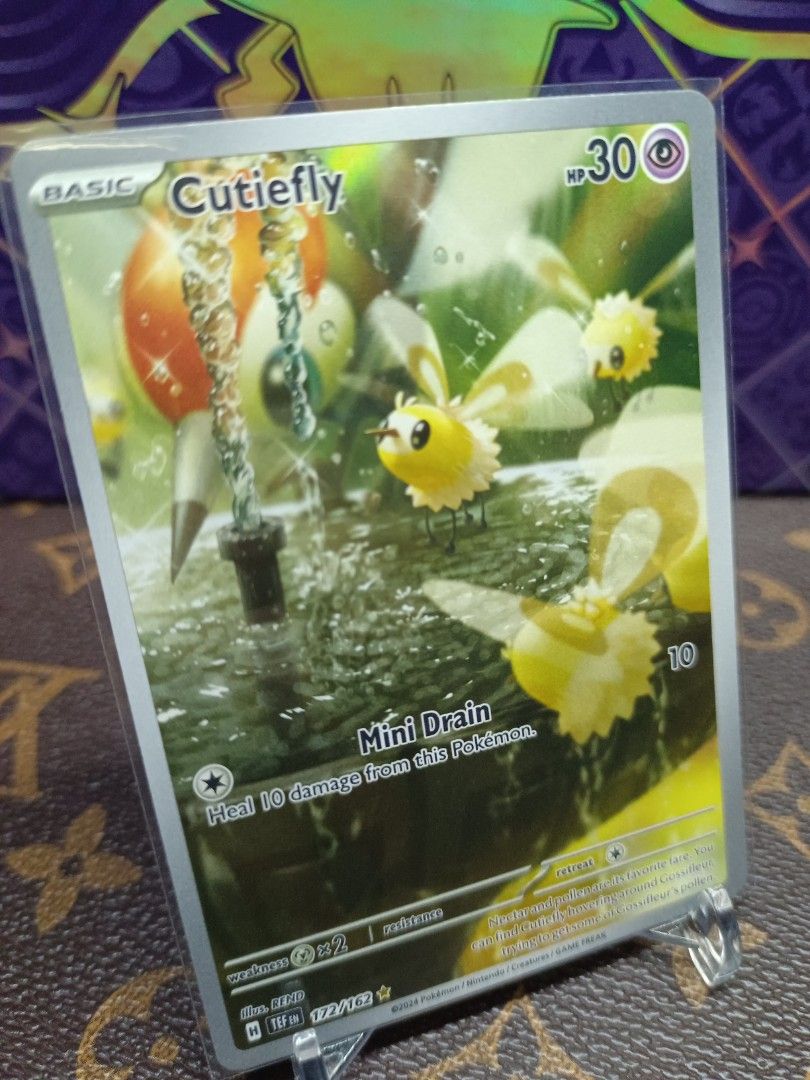 Cutiefly 172/162 Illustration Rare Temporal Forces Pokemon TCG Card ...