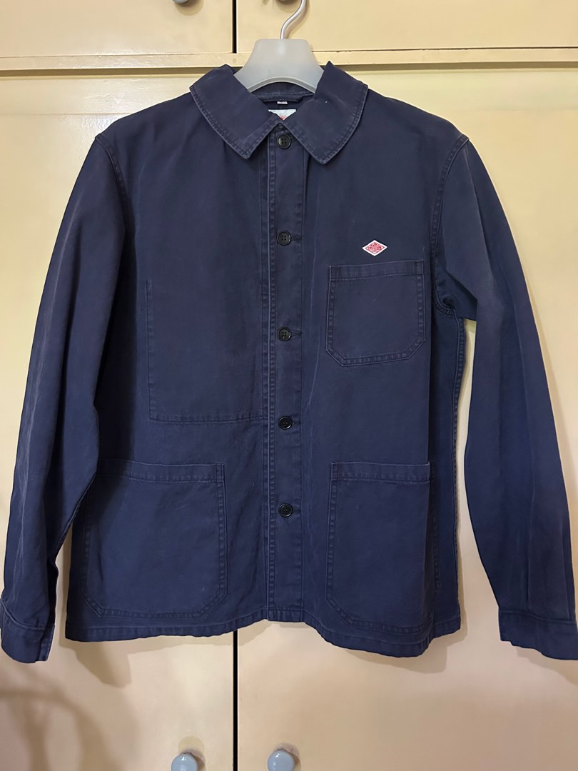 Danton Serge Chore Jacket Navy Blue, Men's Fashion, Coats, Jackets and Outerwear on Carousell
