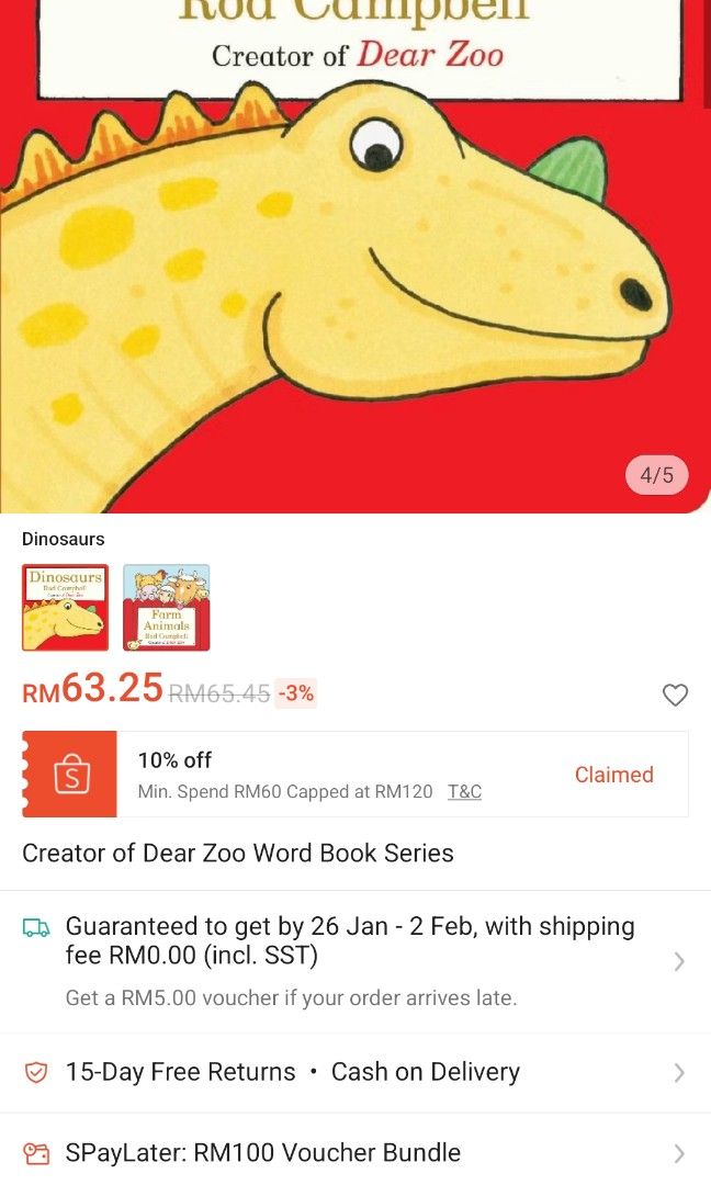 Dear Zoo & Friends Dinosaurs, Hobbies & Toys, Books & Magazines ...