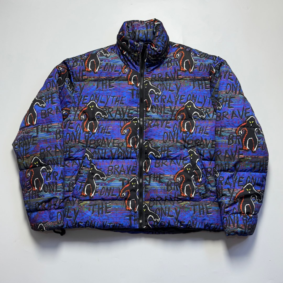 Diesel Only the Brave Graffiti Puffer Jacket, Men's Fashion, Coats ...