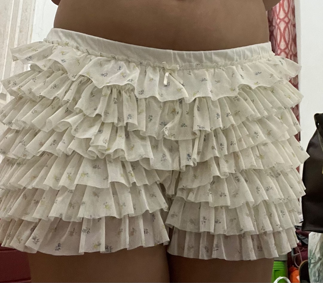 Frilled Floral Bloomers Coquette Dollette Ballerinacore Blokette Heisei ...