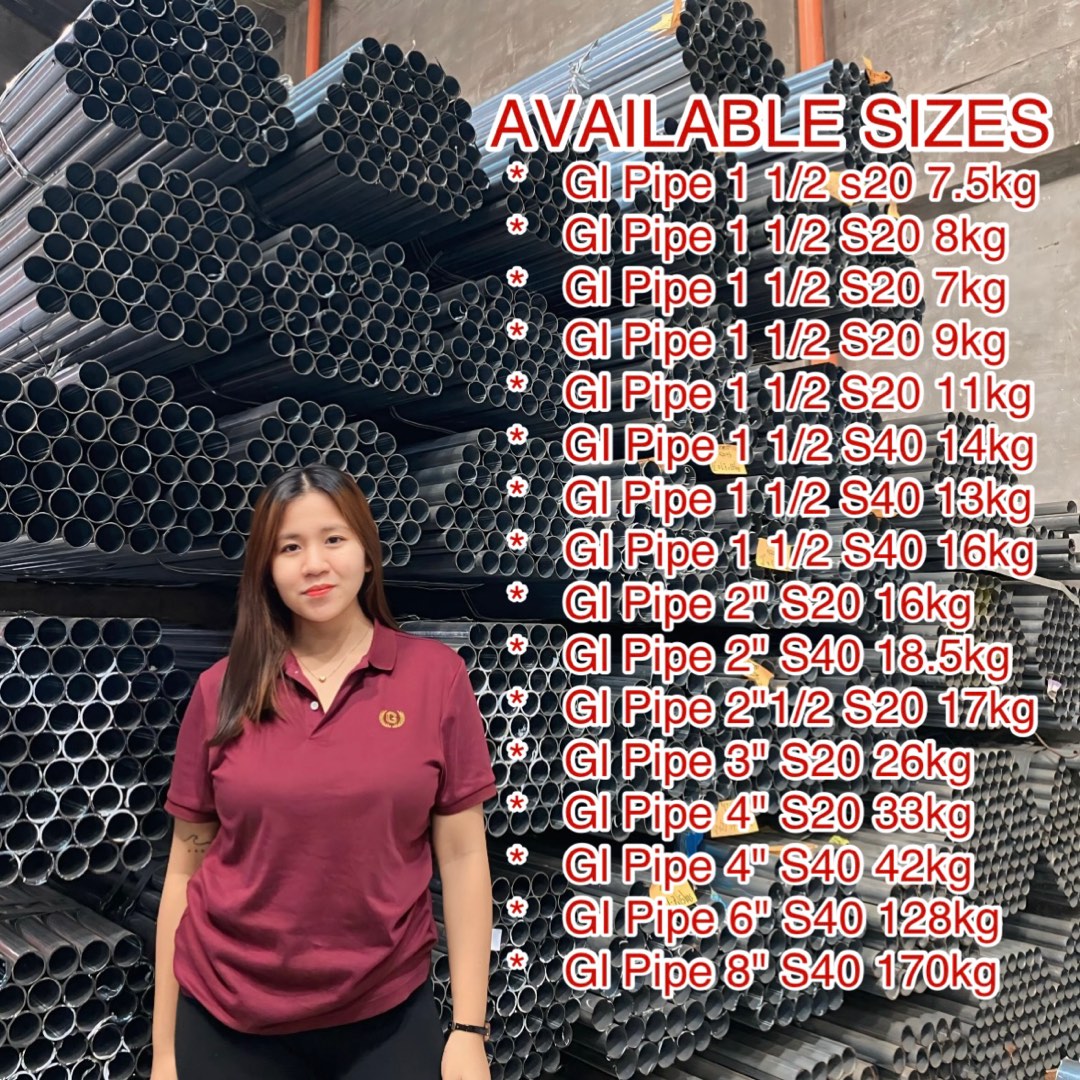 GI PIPE / SCAFFOLDING PIPE 1 1/2 S20&S40, Commercial & Industrial ...