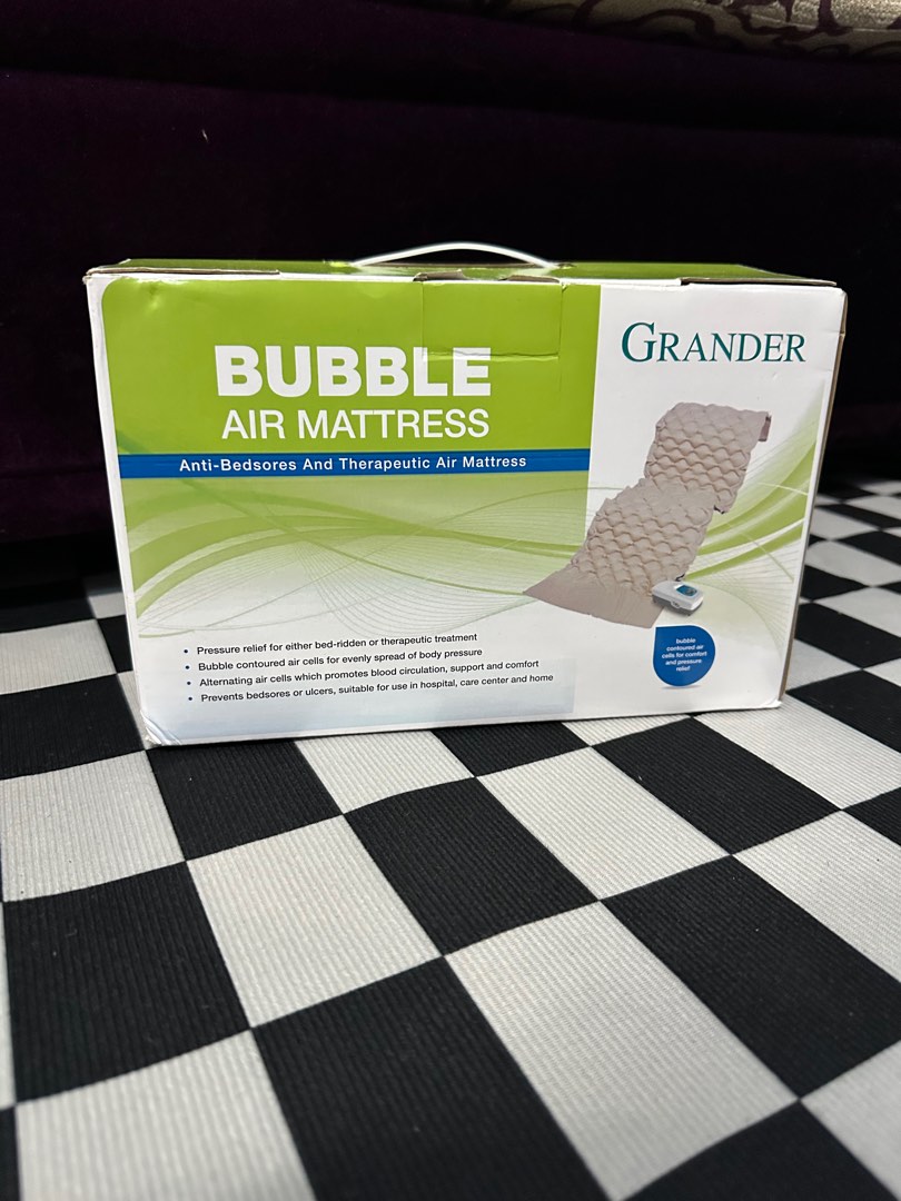 GRANDER Bubble Air Mattress / Tilam Angin, Health & Nutrition, Medical ...
