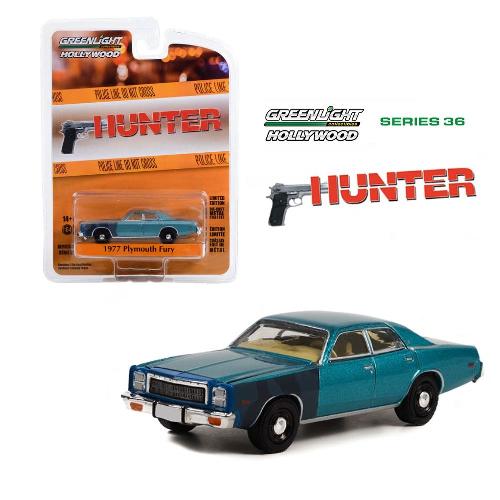 Greenlight 1/64 Scale Hunter TV Series Sergeant Rick 1977 Plymouth Fury ...