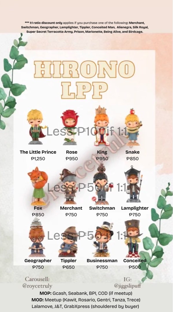 Hirono x LPP (Sealed Foil) - Confirmed Characters, Hobbies & Toys, Toys ...