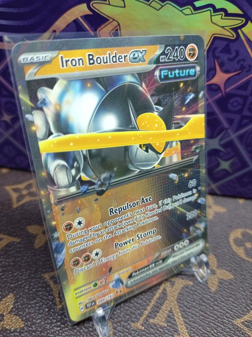 Iron Boulder ex 099/162 Temporal Forces Pokemon TCG Card 2024, Hobbies ...