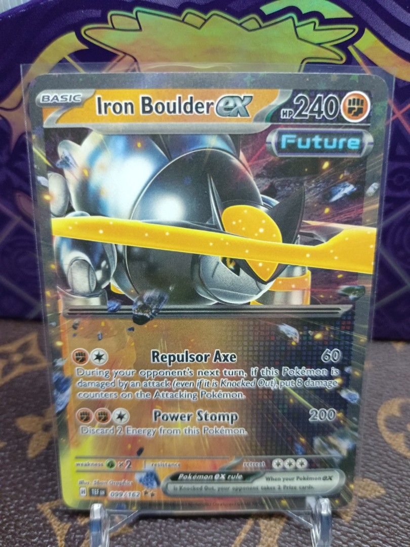 Iron Boulder ex 099/162 Temporal Forces Pokemon TCG Card 2024, Hobbies & Toys, Toys & Games on ...