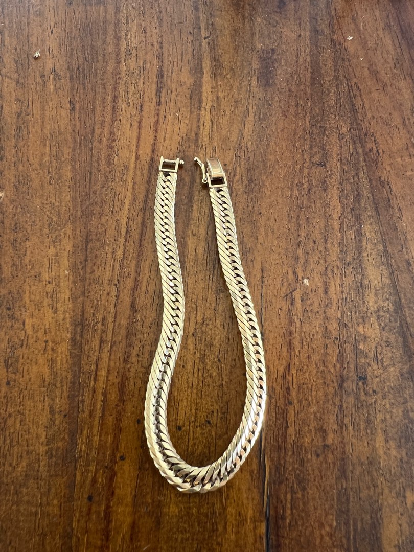 K18 Japan Gold Bracelet 14cut, Women's Fashion, Jewelry & Organizers ...