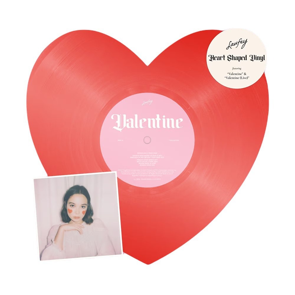 Laufey - Valentine (Red heart-shaped) 7"inch vinyl 2025 , Hobbies ...