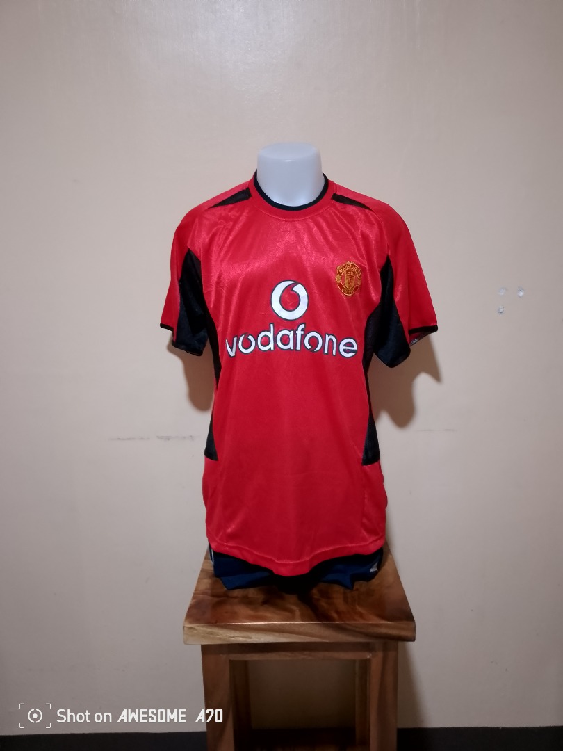 Manchester United Vodafone Football Soccer Jersey, Men's Fashion ...