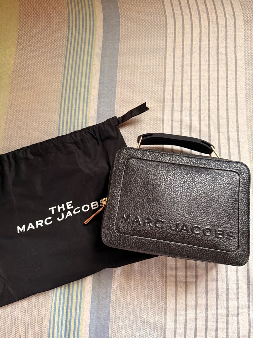 Marc Jacobs Box Cross-body Bag (Black, ORIGINAL), Women's Fashion, Bags ...