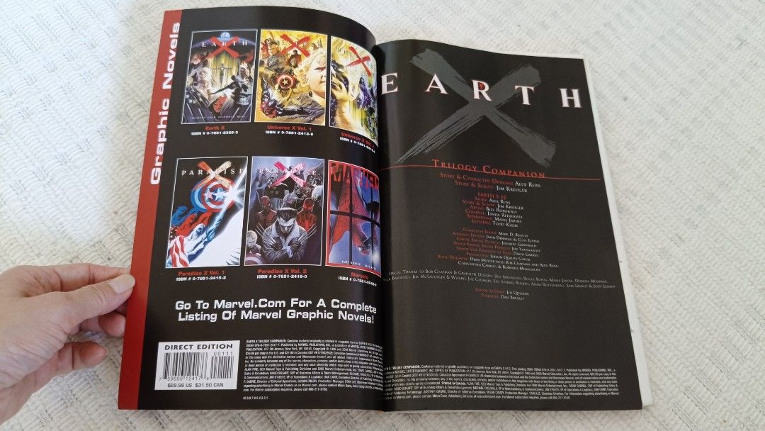 Marvel Earth Trilogy Companion Universe Comic Manga Book, Hobbies ...