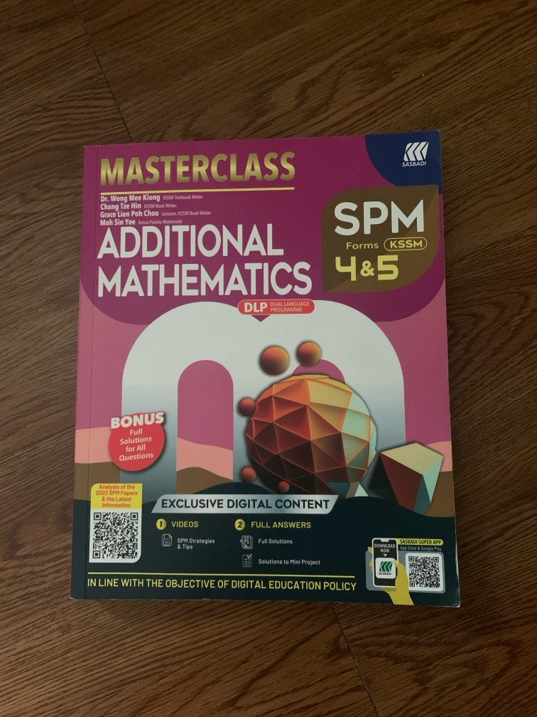 MASTERCLASS ADD MATH SPM FORM 4&5, Hobbies & Toys, Books & Magazines ...