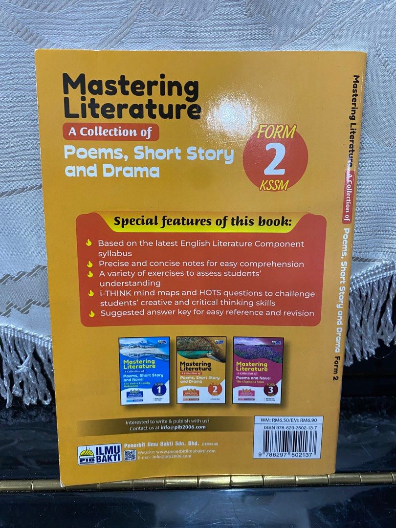 Mastering Literature A Collection of Poems, Short Story and Drama Form ...