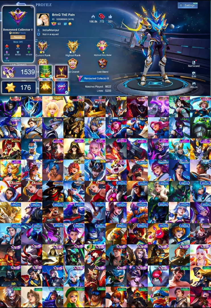Mobile Legends Account | ML acc | MLBB acc | Alucard Legend | Gusion ...