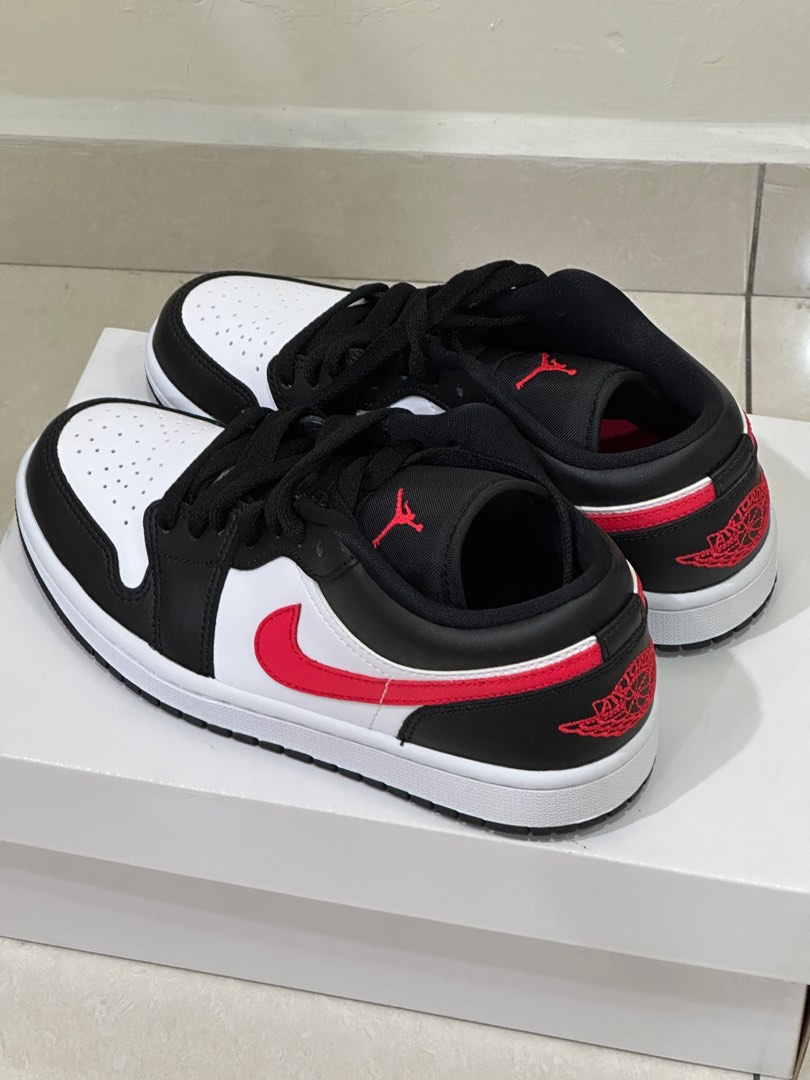 Nike Air Jordan black x red x white, Women's Fashion, Footwear ...